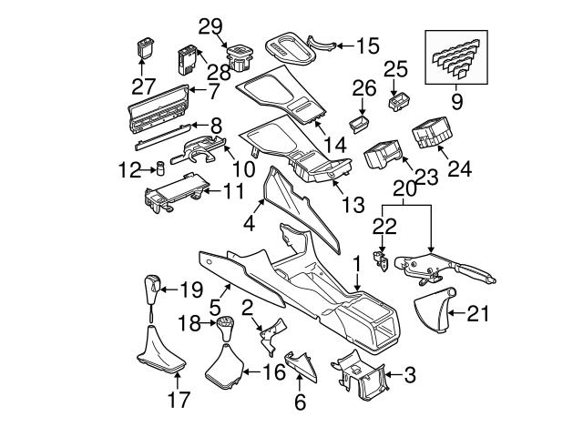 Genuine BMW 61311369771 Electronic Parking Brake Control Switch - BMW ...