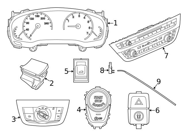 Genuine BMW 61316842092 Ignition Switch - BMW