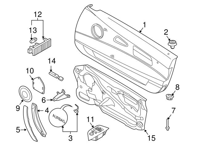 Genuine BMW 61316955044 Power Window Switch; Left - BMW