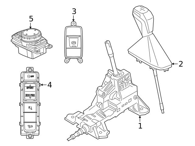 Genuine BMW 61316991603 Auto Trans Shift Lever Knob - BMW
