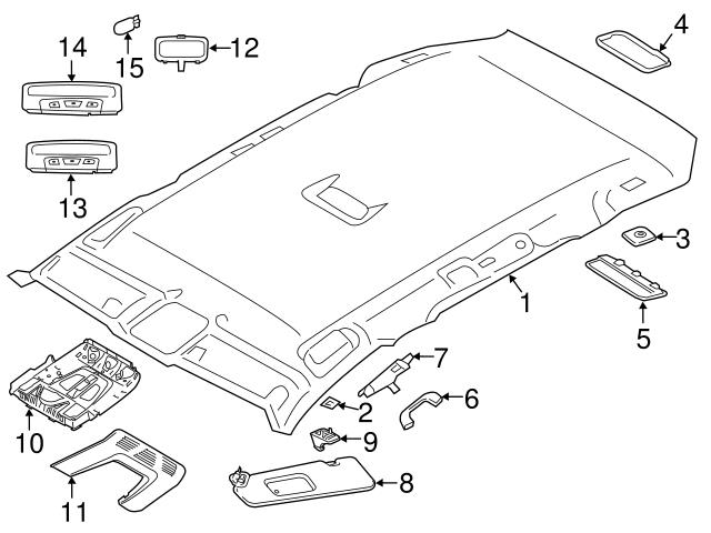 Genuine BMW 61316999747 Overhead Console - BMW
