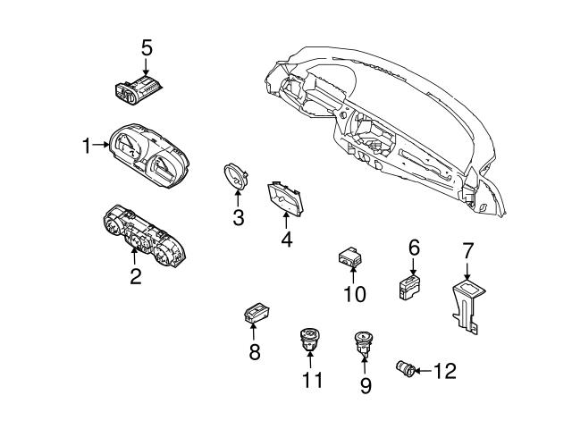 Genuine BMW 61318365579 Trunk Lid Release Switch - BMW