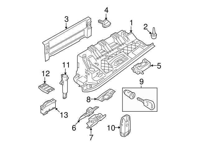 Genuine BMW 61318379766 Trunk Lid Release Switch; Front - BMW