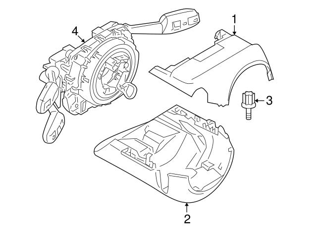 Genuine BMW 61319123032 Turn Signal / Combination Lever - BMW ...