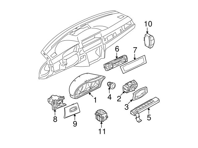 Genuine BMW 61319196714 Hazard Warning Switch - BMW | 61316945652 ...