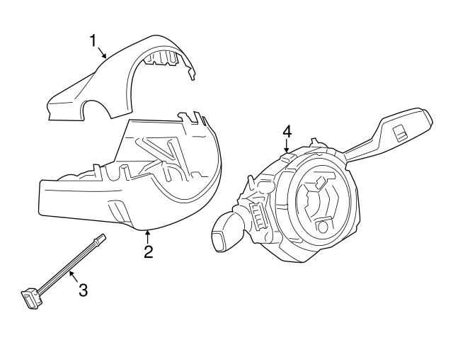 Genuine BMW 61319201730 Steering Column Cover; Upper - BMW