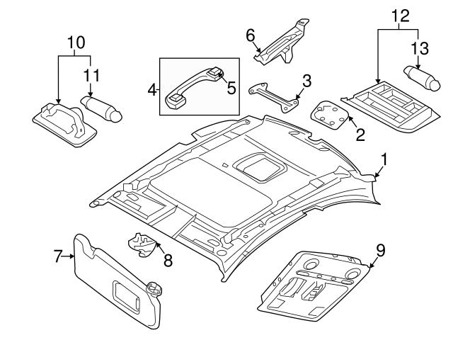 Genuine BMW 61319225500 Overhead Console - BMW
