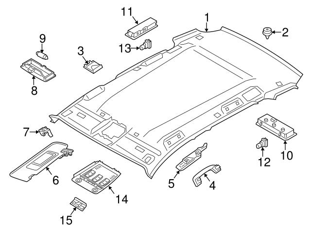 Genuine BMW 61319225510 Center Console; Upper - BMW