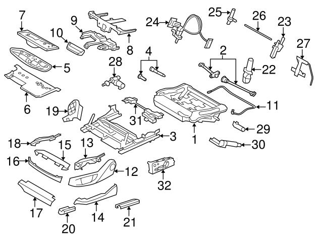 Genuine BMW 61319275073 Power Seat Switch; Front Left - BMW | 61319163259
