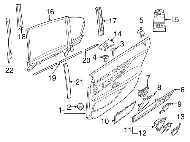 Genuine BMW 61319878323 Power Window Switch; Left, Right - BMW ...