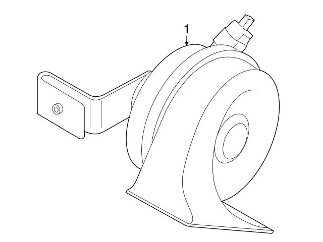 Genuine BMW 61337195539 Horn - BMW