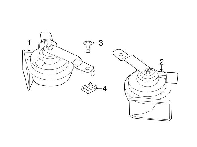 Genuine BMW 61337217703 Horn - BMW