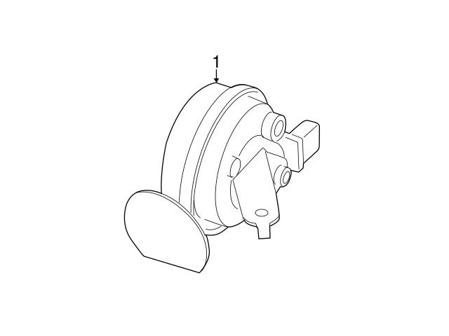 Genuine BMW 61337284482 Horn - BMW | 61334871994 61337182133 61337254485