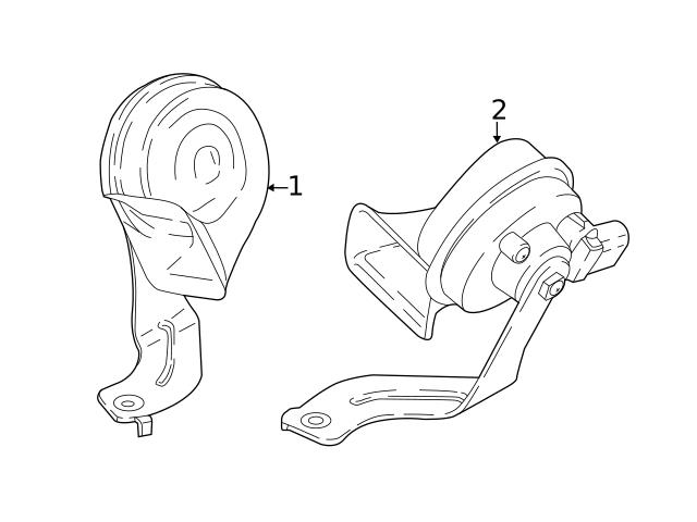 Genuine BMW 61337442770 Horn - BMW