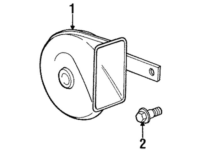Genuine BMW 61338372737 Horn - BMW