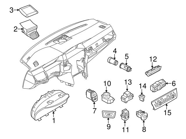 Genuine BMW 61349136468 12 Volt Accessory Power Outlet; Front - BMW