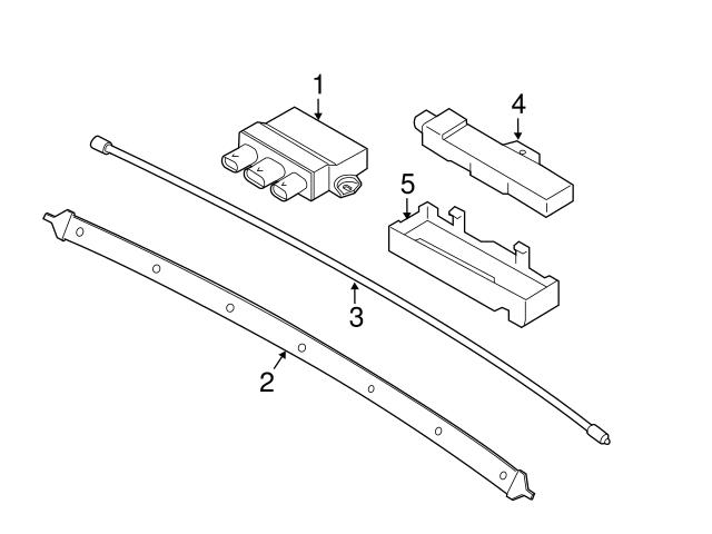 Genuine BMW 61357391042 Keyless Entry Sensor; Rear Upper Upper, Rear ...