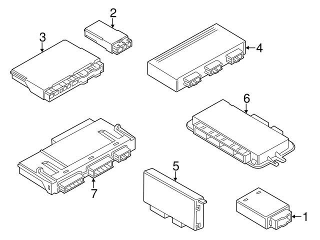 Genuine BMW 61359459673 Power Seat Control Module; Front - BMW ...