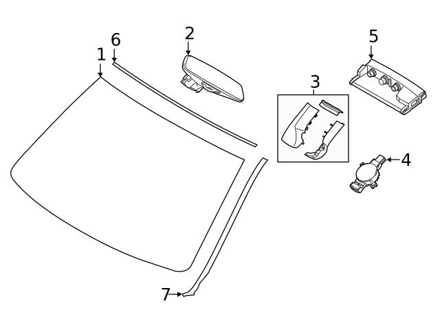 Genuine BMW 61359873610 Rain Sensor; Front - BMW | 61355A61845 ...