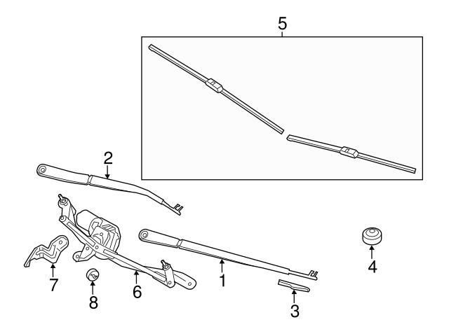 Genuine BMW 61617207181 Windshield Wiper Linkage Bracket - BMW