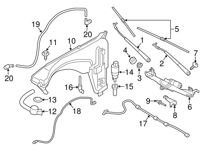 Genuine BMW 61667255828 Windshield Washer Fluid Reservoir - BMW
