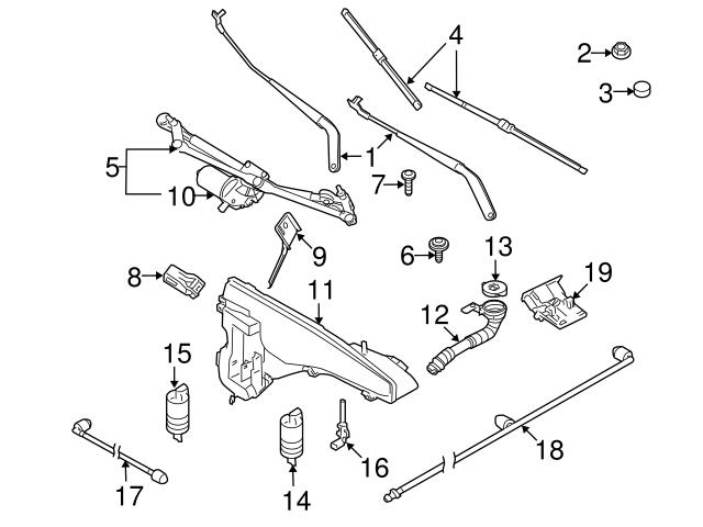 Genuine BMW 61667275175 Windshield Washer Nozzle; Left, Right - BMW ...