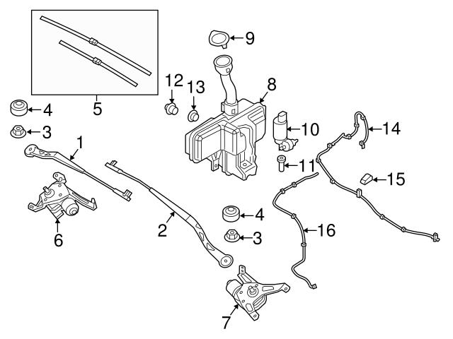 Genuine BMW 61667381592 Windshield Washer Fluid Reservoir - BMW