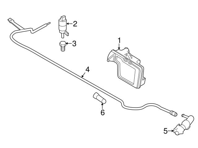 Genuine BMW 61677182525 Headlight Washer Hose - BMW