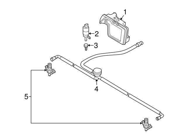 Genuine BMW 61677187524 Headlight Washer Hose - BMW