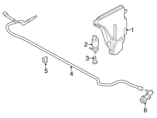 Genuine BMW 61677246088 Headlight Washer Nozzle; Right - BMW
