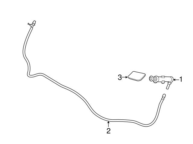 Genuine BMW 61678058068 Headlight Washer Hose - BMW
