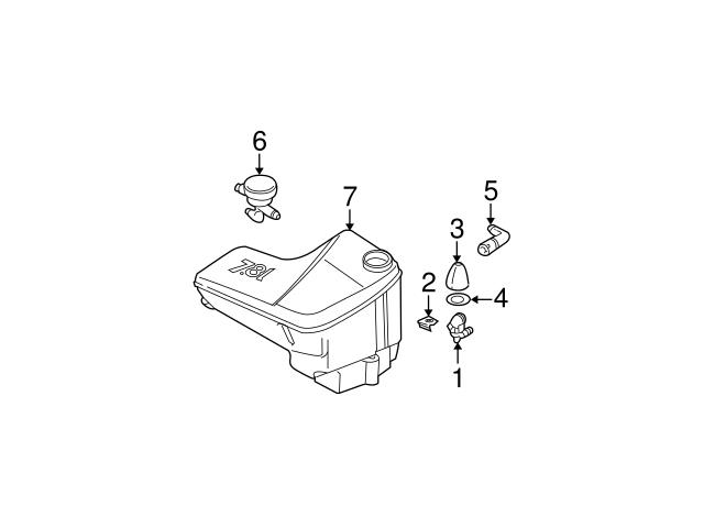 Genuine BMW 61678252743 Headlight Washer Nozzle; Left - BMW