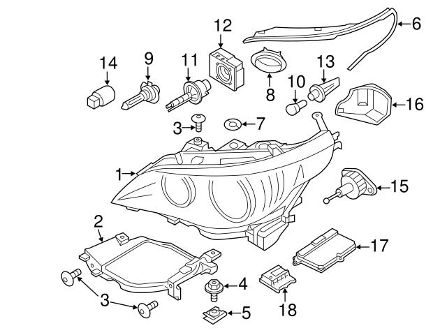 Genuine BMW 63116933239 Headlight Bulb Cap; Left - BMW