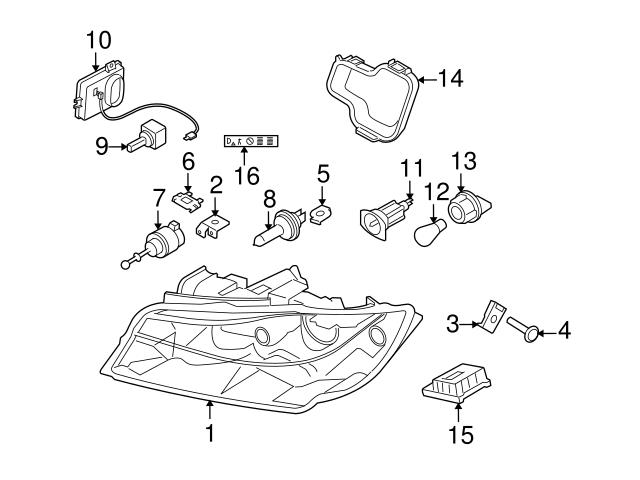Genuine BMW 63117159568 Headlight Bulb Cap; Left - BMW
