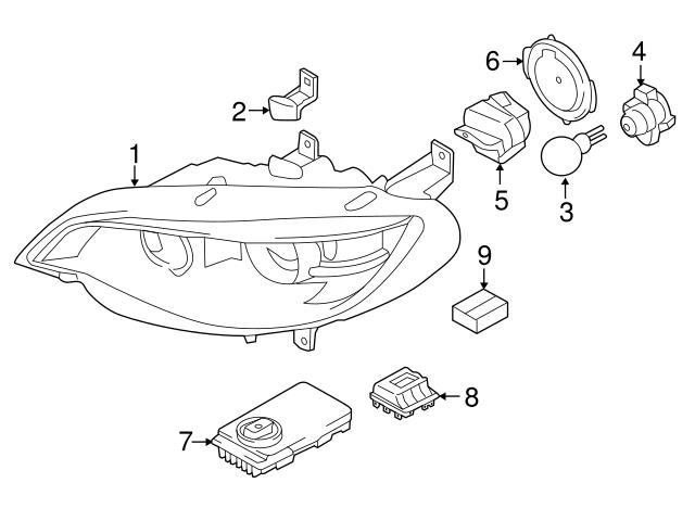 Genuine BMW 63117205838 Headlight Restoration Kit; Right - BMW