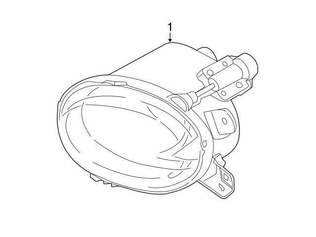 Genuine BMW 63117295688 Fog/Cornering Light Assembly; Right - BMW