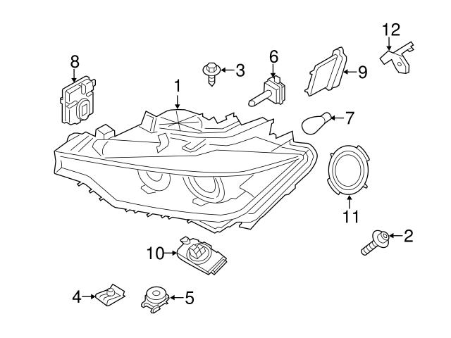 Genuine BMW 63117316186 Xenon Lighting Ballast; Left, Right, Front ...