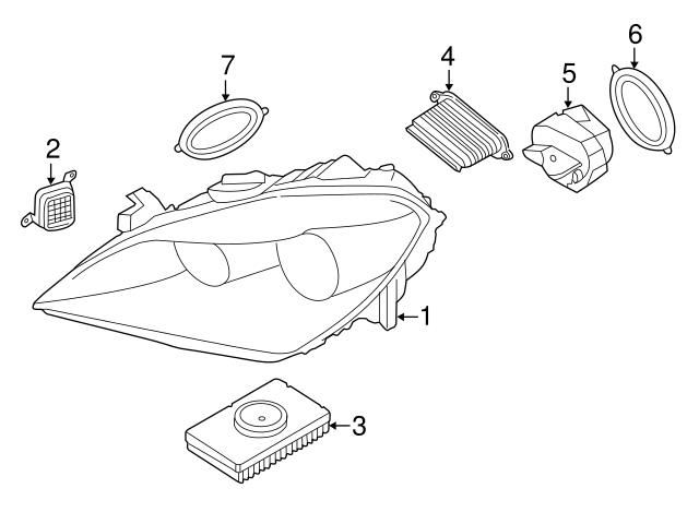 Genuine BMW 63117316216 Lighting Control Module; Left, Right - BMW ...