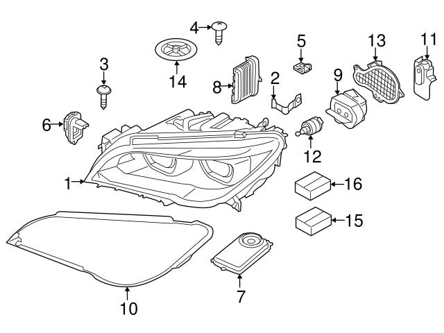 Genuine BMW 63117339055 Turn Signal Light Bulb; Left - BMW