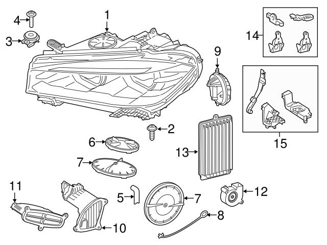 Genuine BMW 63117381450 Lighting Control Module; Left - BMW