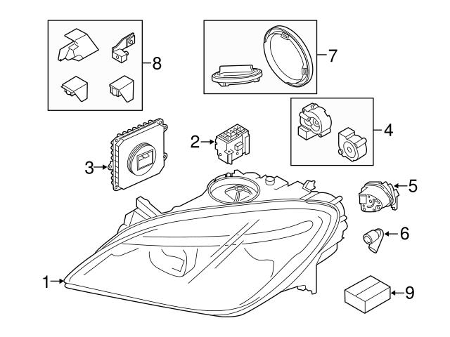 Genuine BMW 63117394903 Lighting Control Module; Left - BMW