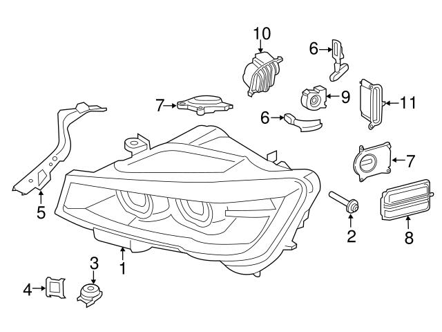 Genuine BMW 63117440883 Lighting Control Module; Left, Right - BMW ...