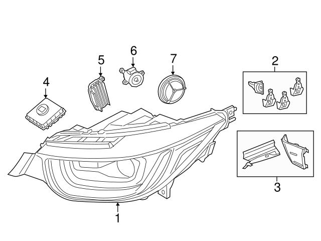 Genuine BMW 63117492089 Lighting Control Module; Left Front, Right ...