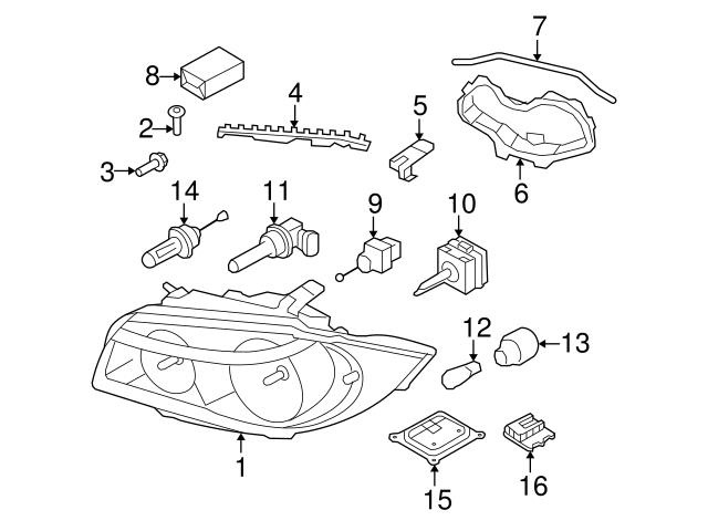 Genuine BMW 63127171569 Headlight Bulb Cap; Left - BMW