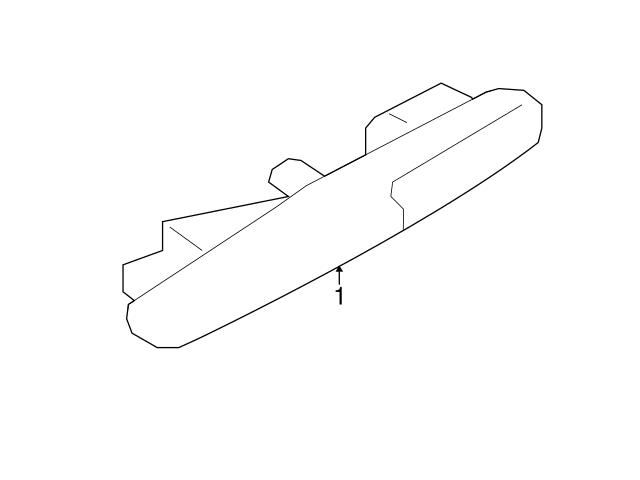 Genuine BMW 63137154169 Turn Signal / Side Marker Light Assembly; Left ...