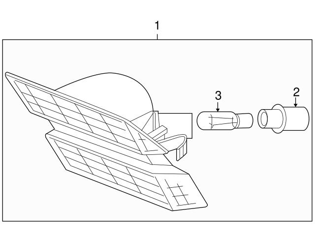 Genuine BMW 63137165810 Turn Signal Light Assembly; Right - BMW ...