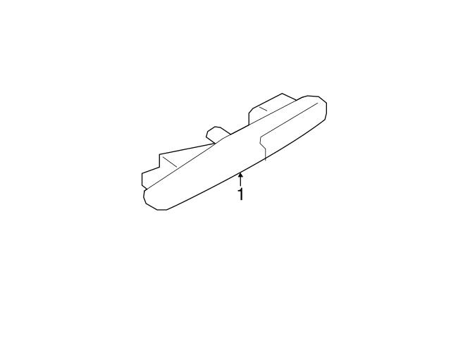 Genuine BMW 63137199634 Turn Signal / Side Marker Light Assembly; Right ...