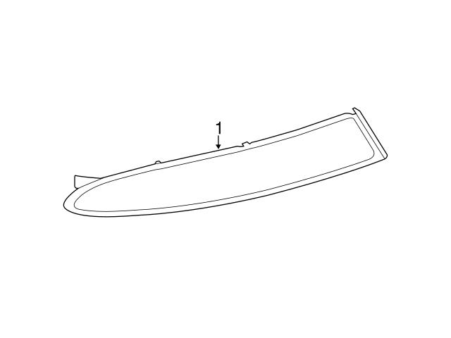 Genuine BMW 63147338808 Reflector Panel; Right - BMW