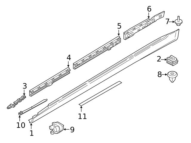 Genuine BMW 63147370179 Courtesy Light; Left - BMW