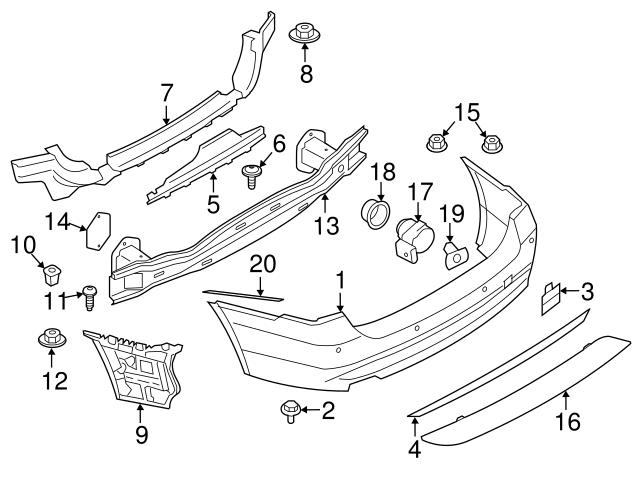 Genuine BMW 63147417479 Reflector Panel; Left - BMW